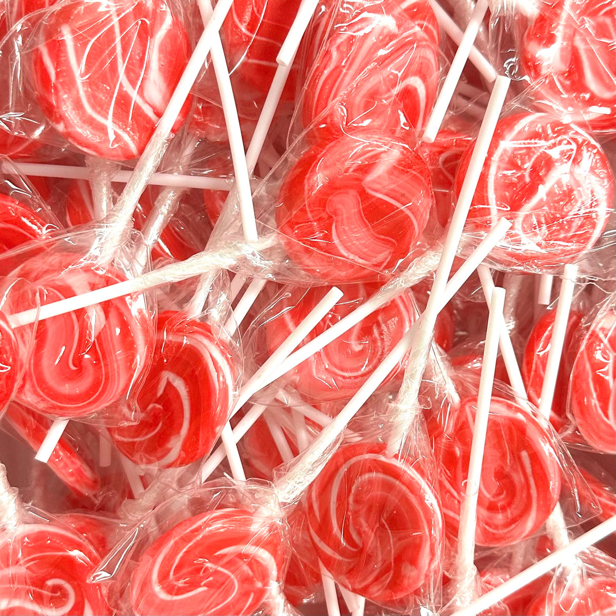 Red Swirly Lollipop (Round) – The Original Lolly Store