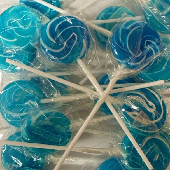 Blue Round Lollipops – The Original Lolly Store