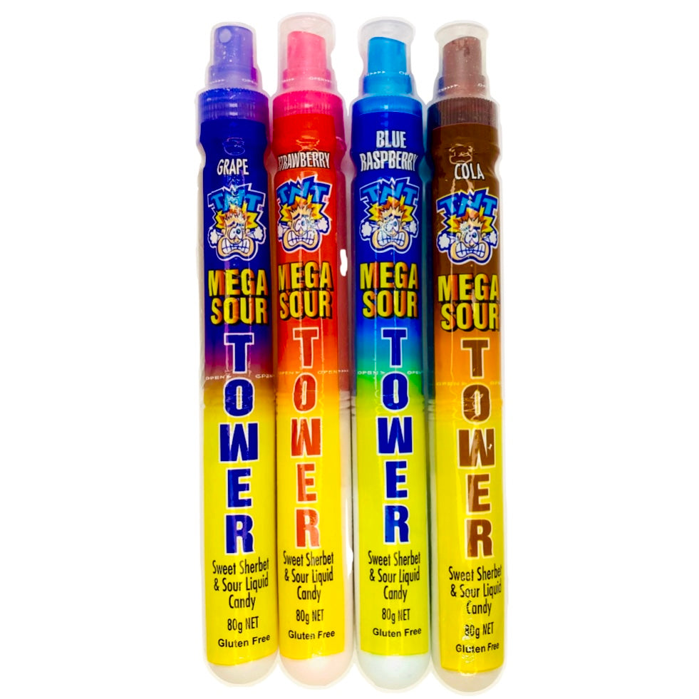 TNT Mega Sour Tower Spray 110ml – The Original Lolly Store