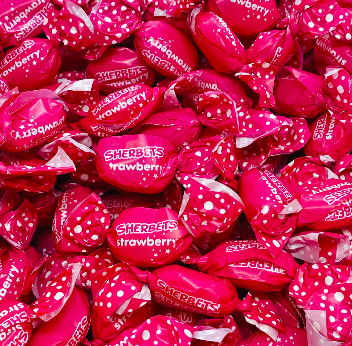 Sherbet Strawberry bon bons – The Original Lolly Store