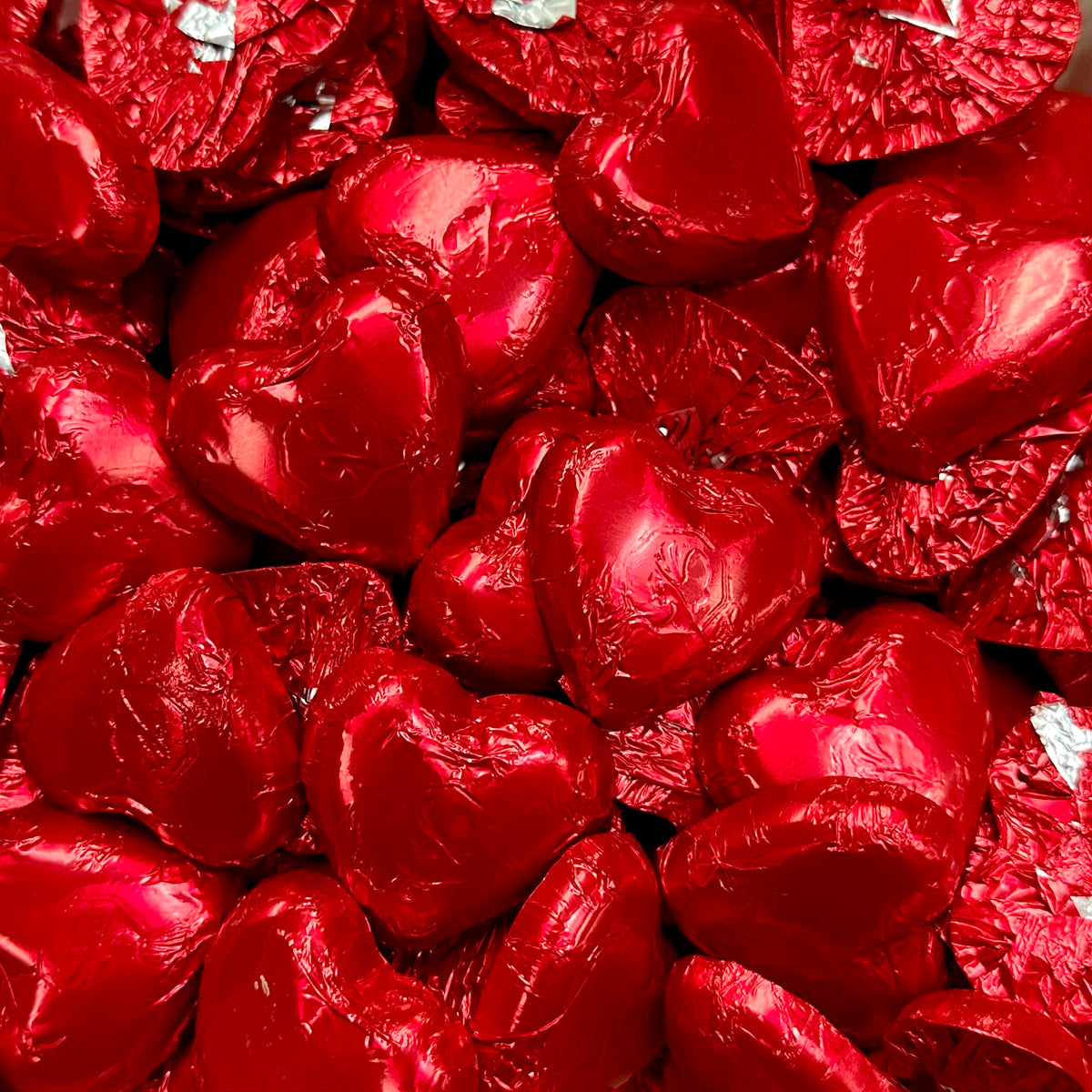 Milk Chocolate Pink Lady Hearts - Red Foil – The Original Lolly Store