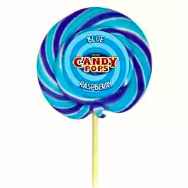 Candy Pops Blue Raspberry Large Lollipop 75g – The Original Lolly Store