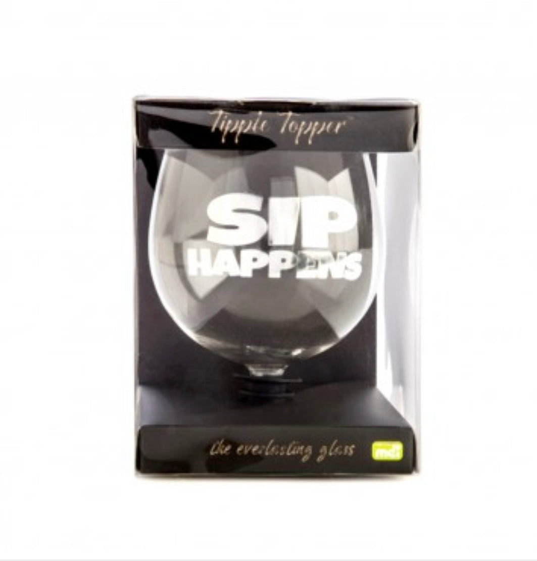 Sip Happens Tipple Topper Wine Glass – The Original Lolly Store